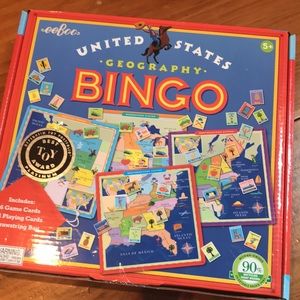 Eeboo | Toys | New Eeboo United States Geography Bingo Game | Poshmark